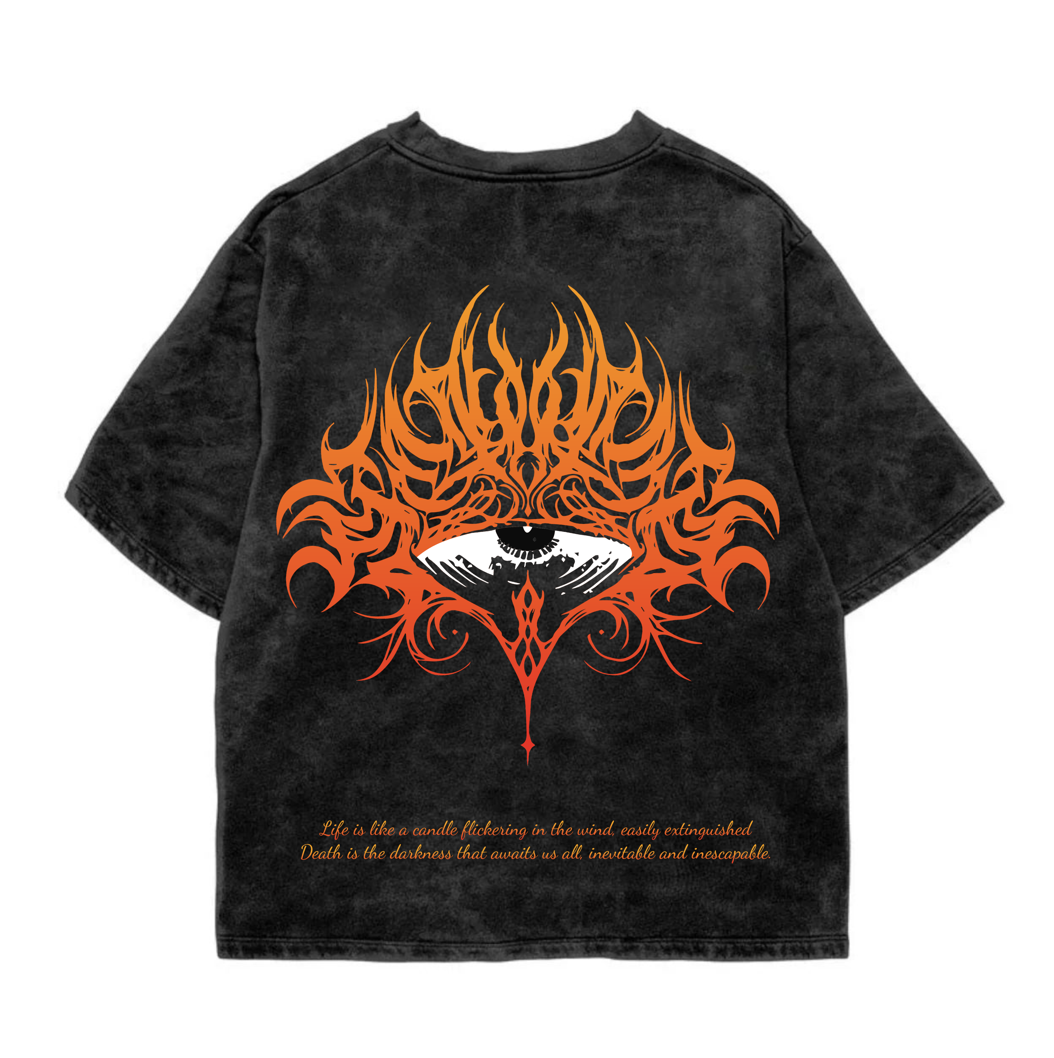 Blaze-Eyed Demon Oversized T-shirt – Nomad Clothing